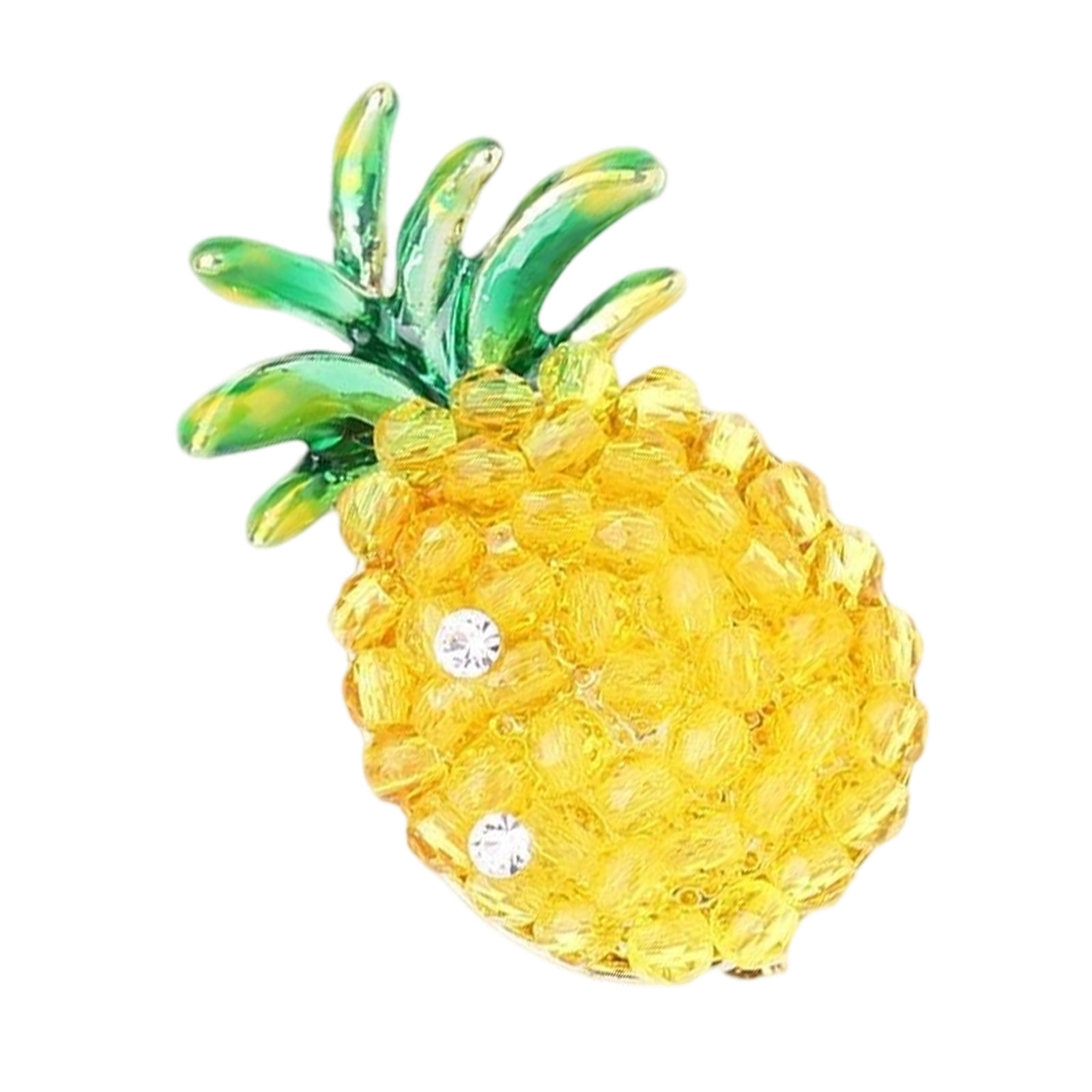 Adorable Pineapple Design Brooch Featuring Shining Stones For Adding ...