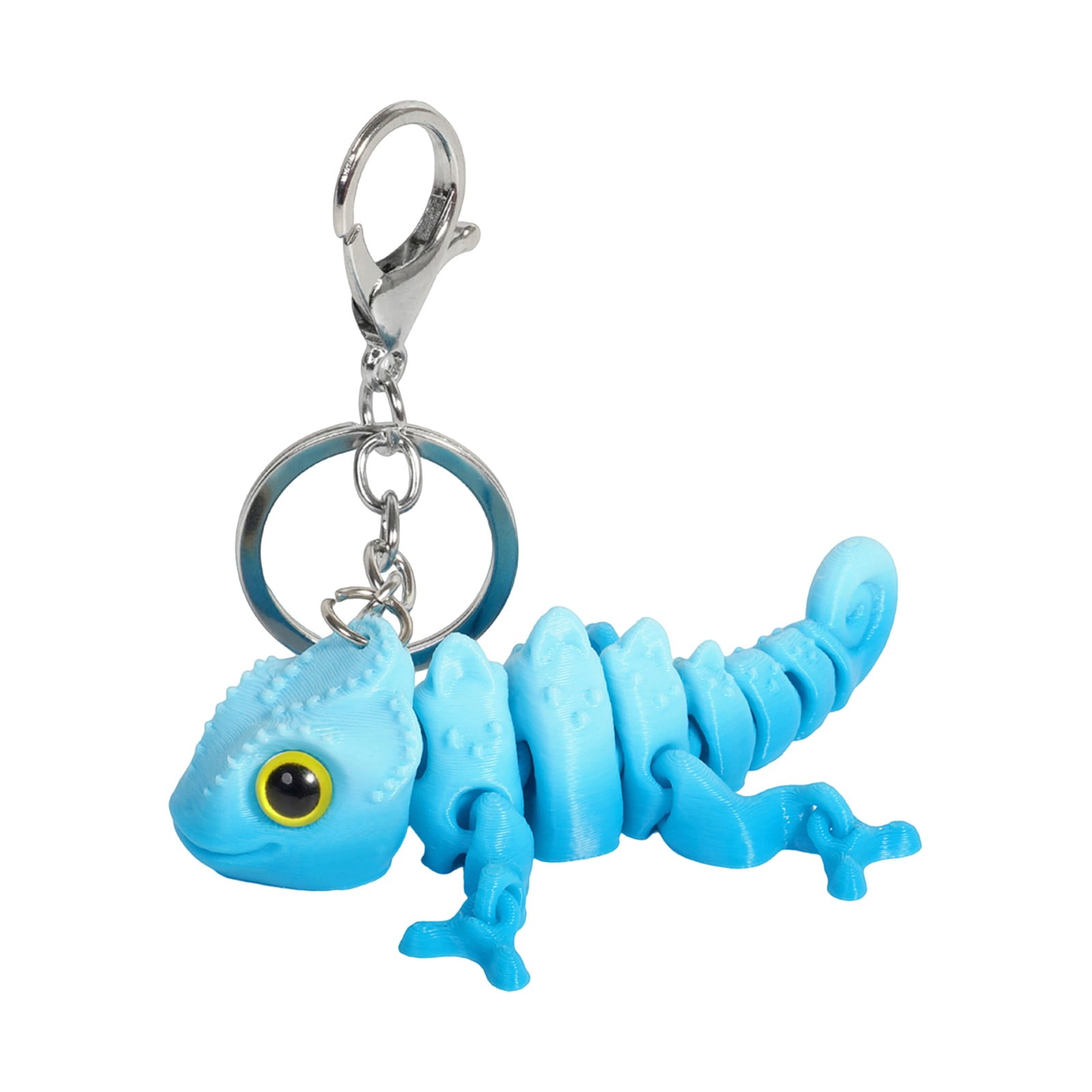Adorable Pink Chameleon Keychain with Movable Limbs Fun and Unique ...