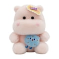 Adorable Pink Hippo Plush Doll Soft Cuddly Stuffed Animal Decorative ...