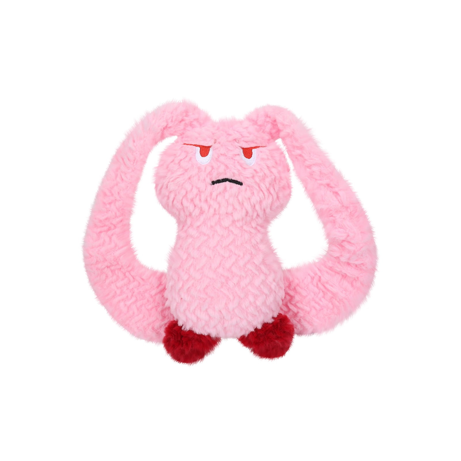 Adorable Pink Plush Bunny Toy with Long Ears and Cute Expression ...