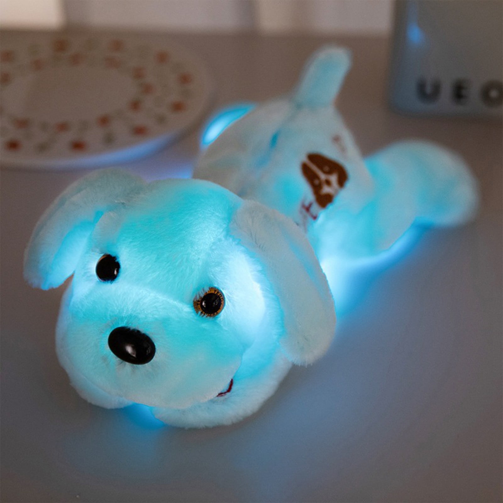 Adorable Pink Plush Puppy Dog Toy Soft Stuffed Animal for Kids ...