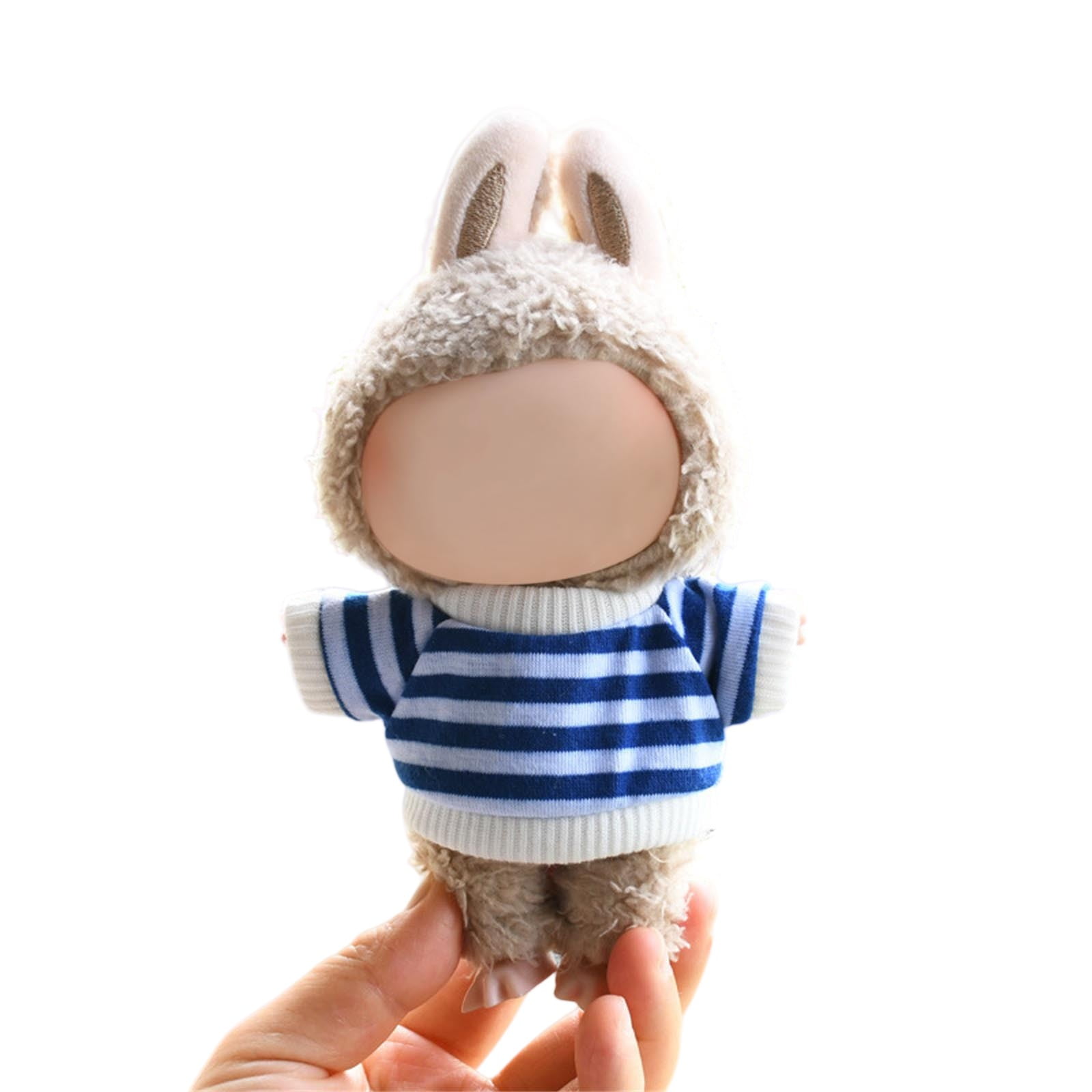 Adorable Plush Bunny Doll with Knit Sweater, Soft Cuddly Stuffed Animal ...