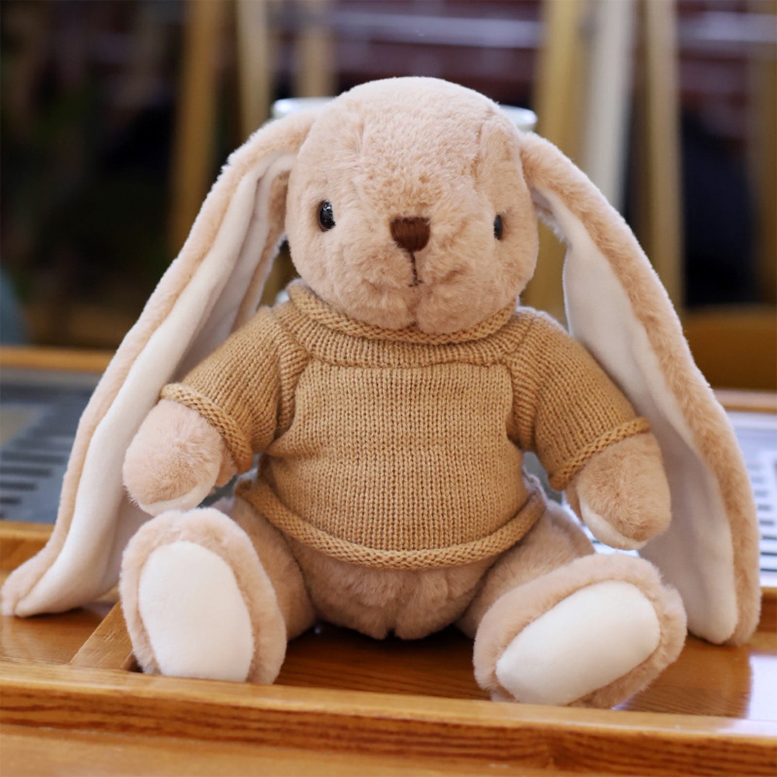 Adorable Plush Bunny Toy Soft Cuddly Stuffed Animal Doll Gift for ...