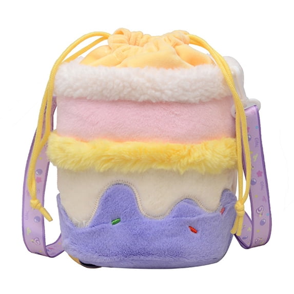 Adorable Plush Cake Backpack For KidsCute And Soft Toy Bag, Perfect For ...