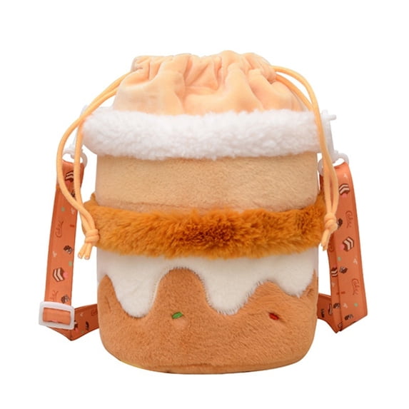 Adorable Plush Cake Backpack For KidsCute And Soft Toy Bag, Perfect For ...