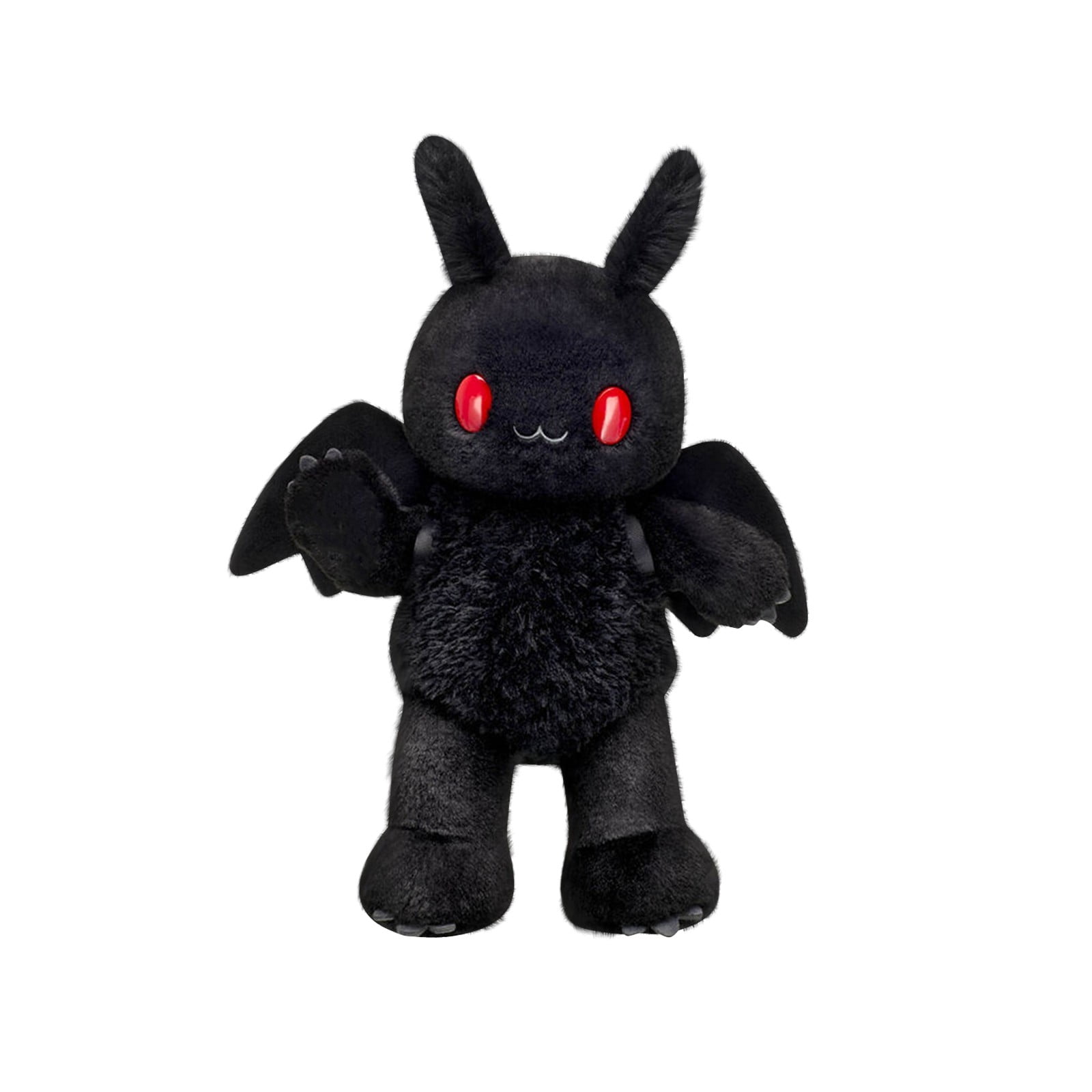 Adorable Plush Goth Bat Stuffed Animals Toy with Red Eyes Soft Cuddly ...