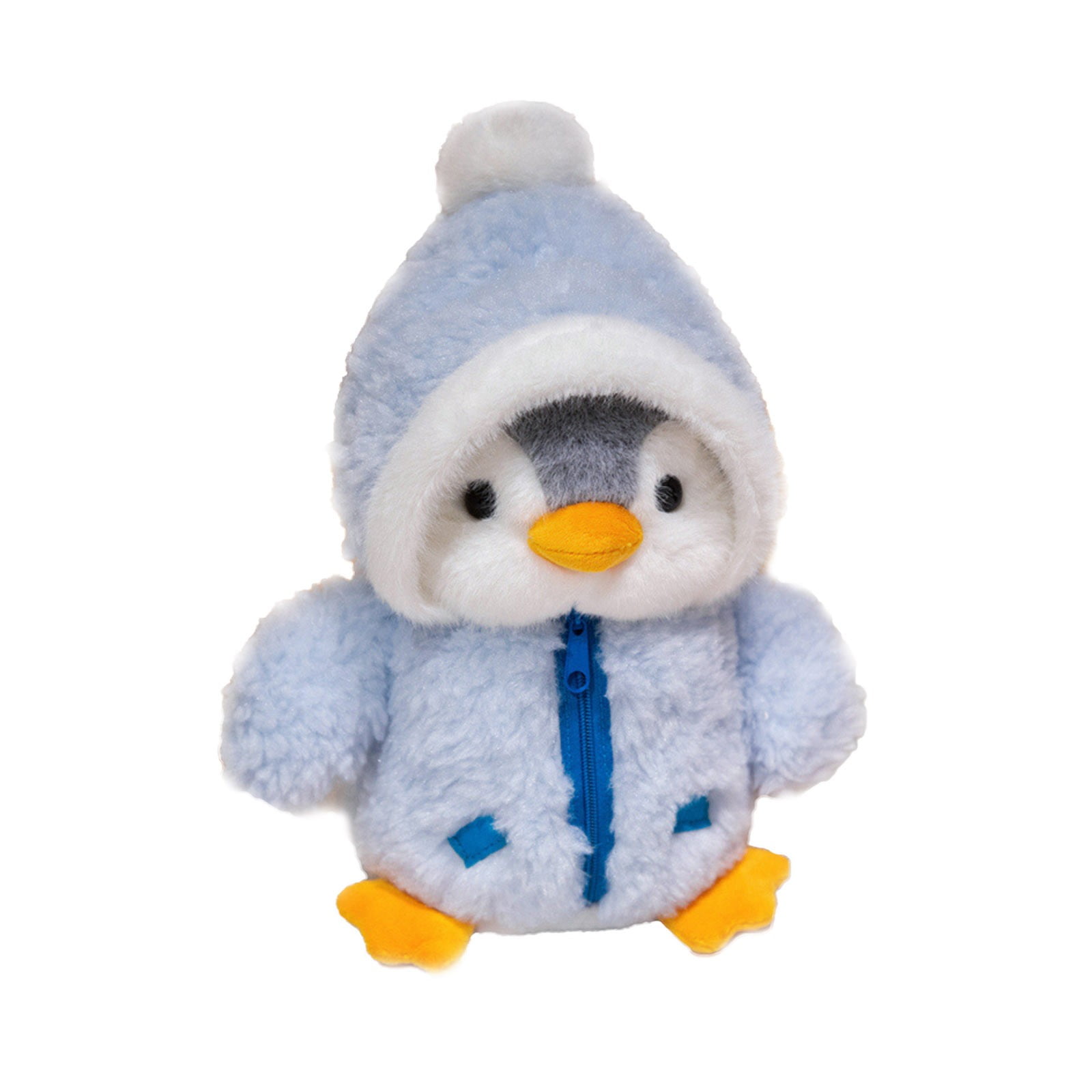 Adorable Plush Penguin Toy with Cozy Pink Hoodie Perfect Cuddly ...