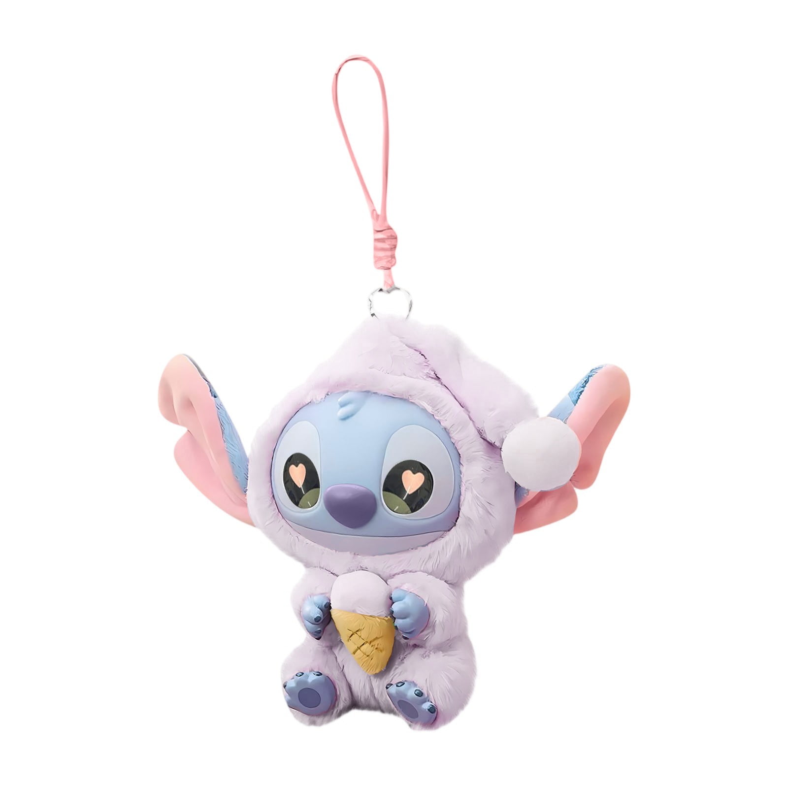 Adorable Plush Pineapple Holding Alien Character Keychain Soft and Cute ...