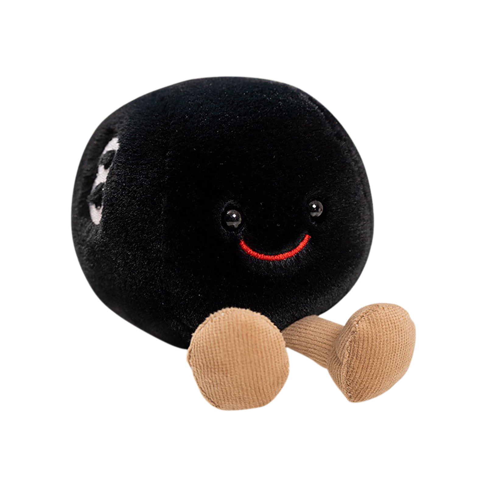 Adorable Plush Tennis Ball Toy with Smiling Face Soft Stuffed Animal ...