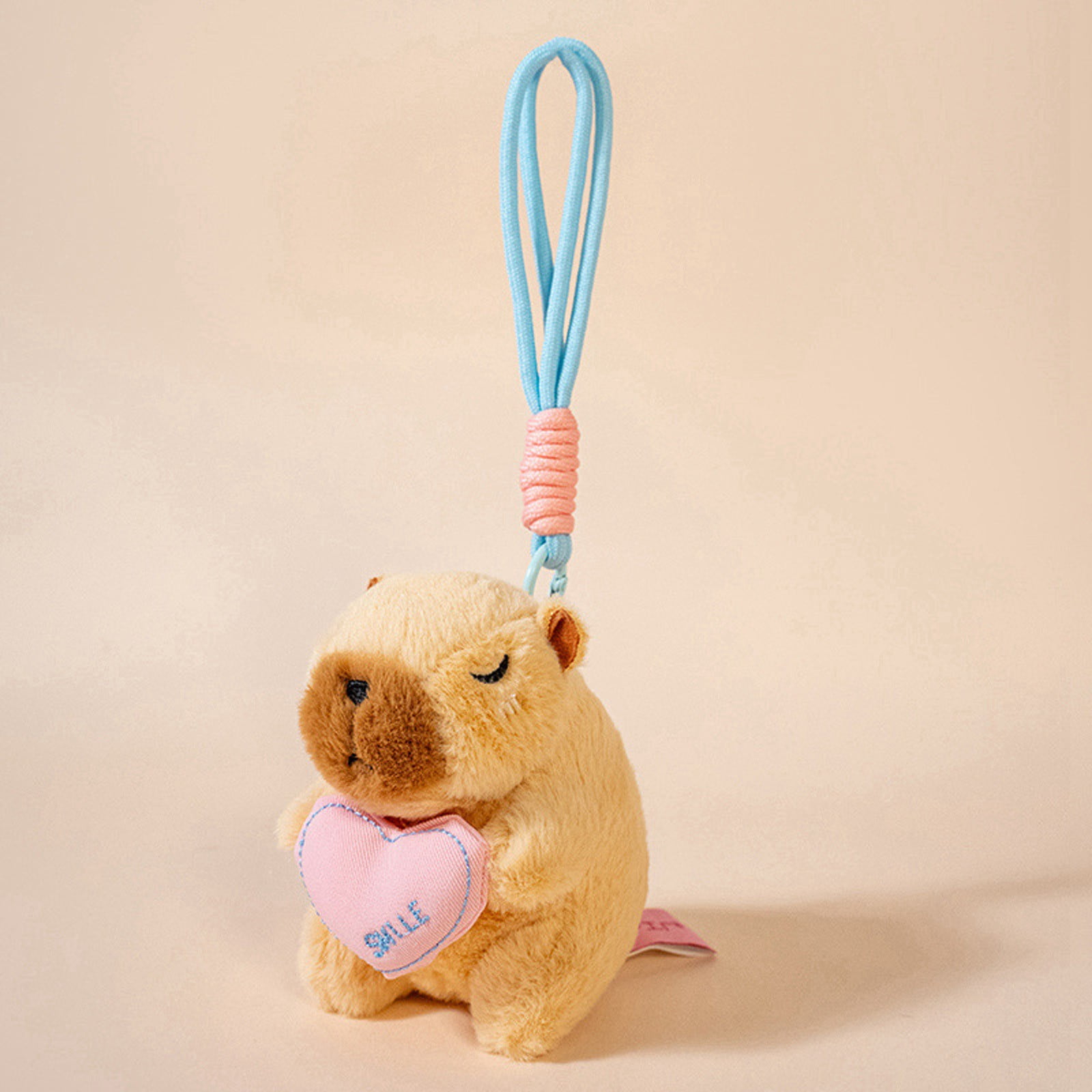 Adorable Plush Toy Capybara Keychains - 5.12" Cute Capybara Stuffed ...