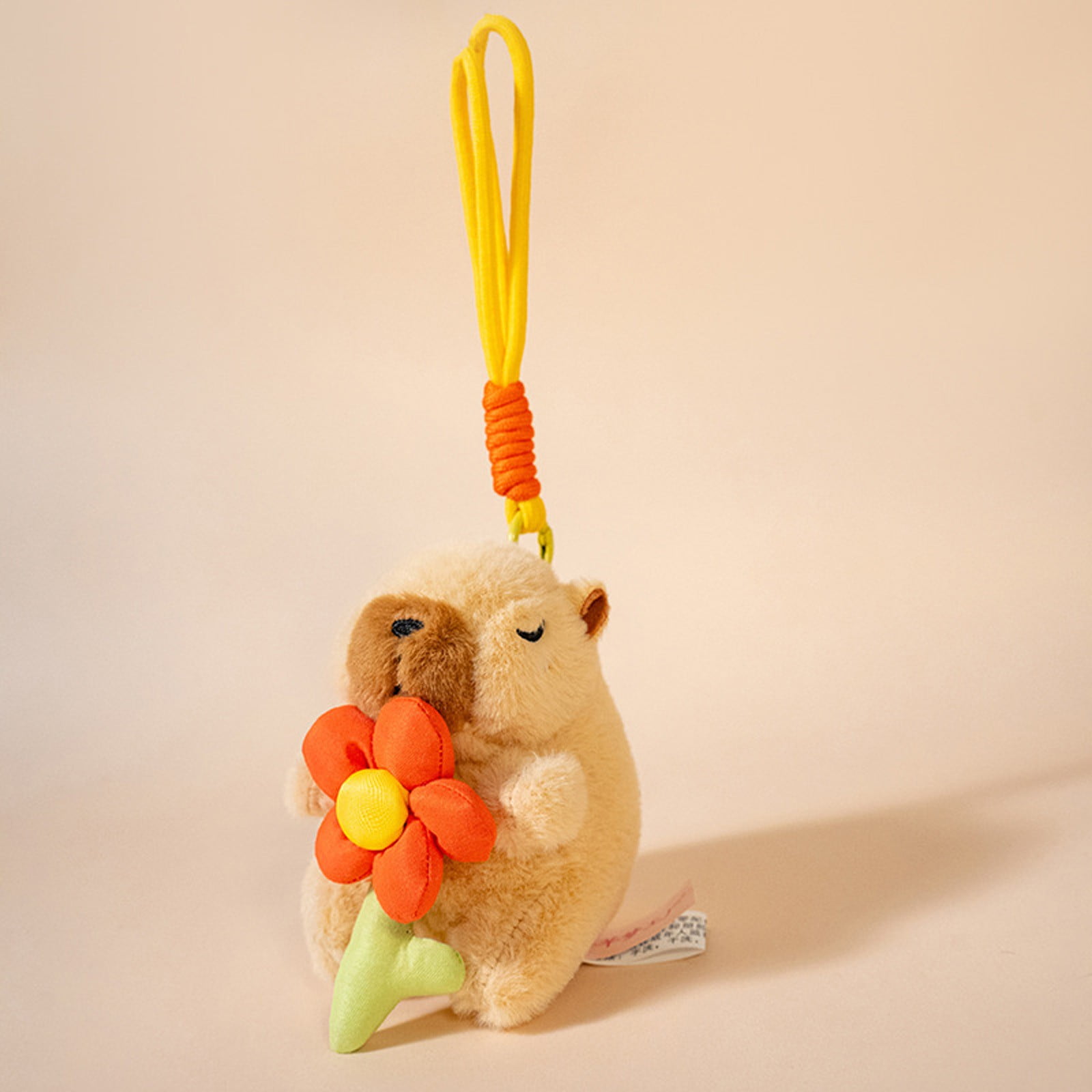 Adorable Plush Toy Capybara Keychains - 5.12" Cute Capybara Stuffed ...