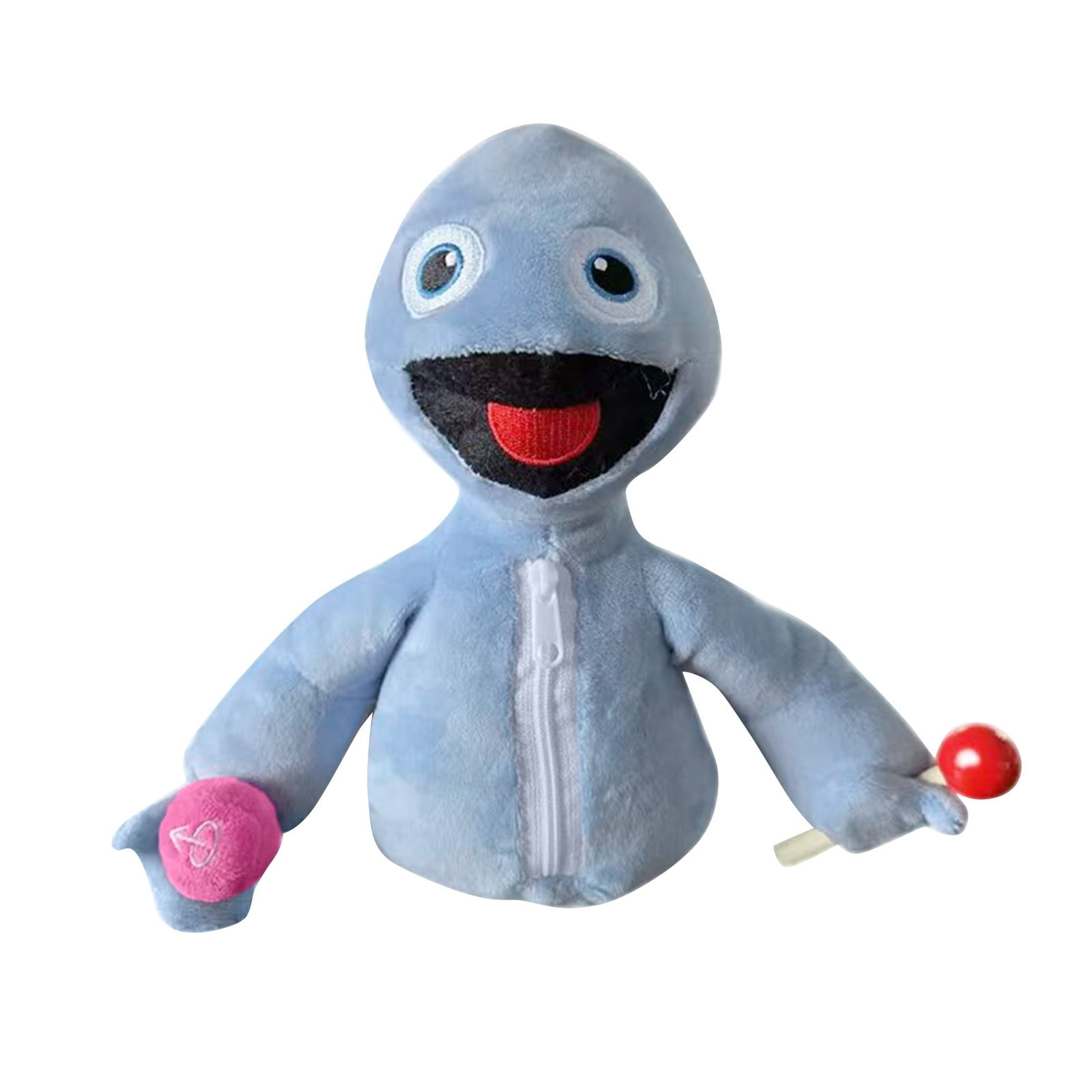 Adorable Plush Toy with Zipper Mouth and Button Details Soft and ...