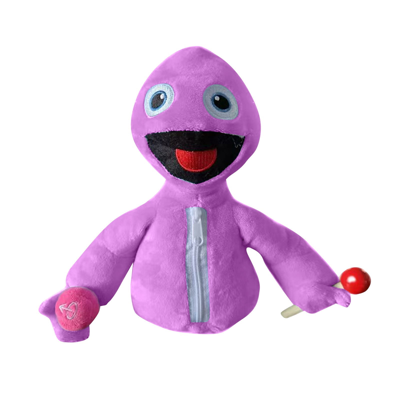 Adorable Plush Toy with Zipper Mouth and Button Details Soft and ...
