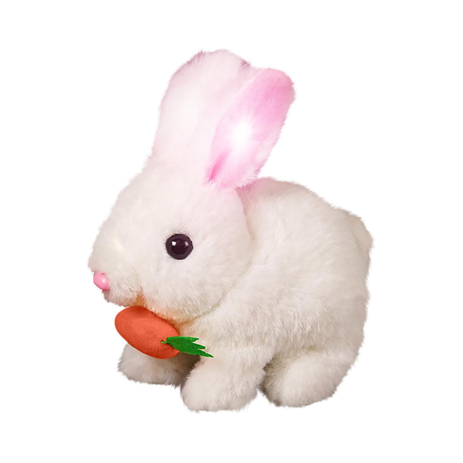 Adorable Plush White Bunny Rabbit Stuffed Animal Toy Soft Cuddly ...