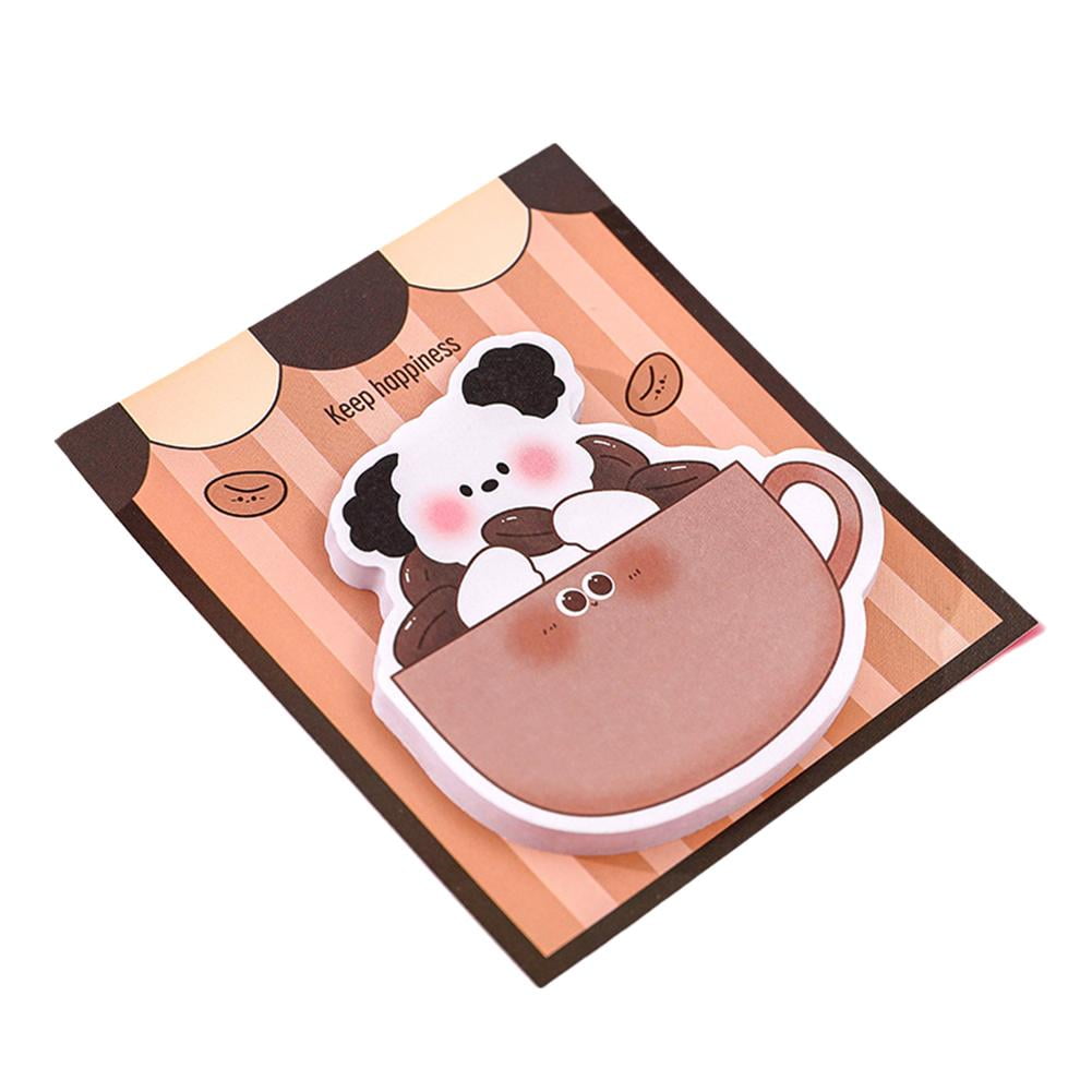 Adorable Puppy Dog Sticky Notes Pad Bookmarks Page Markers Office Memo ...