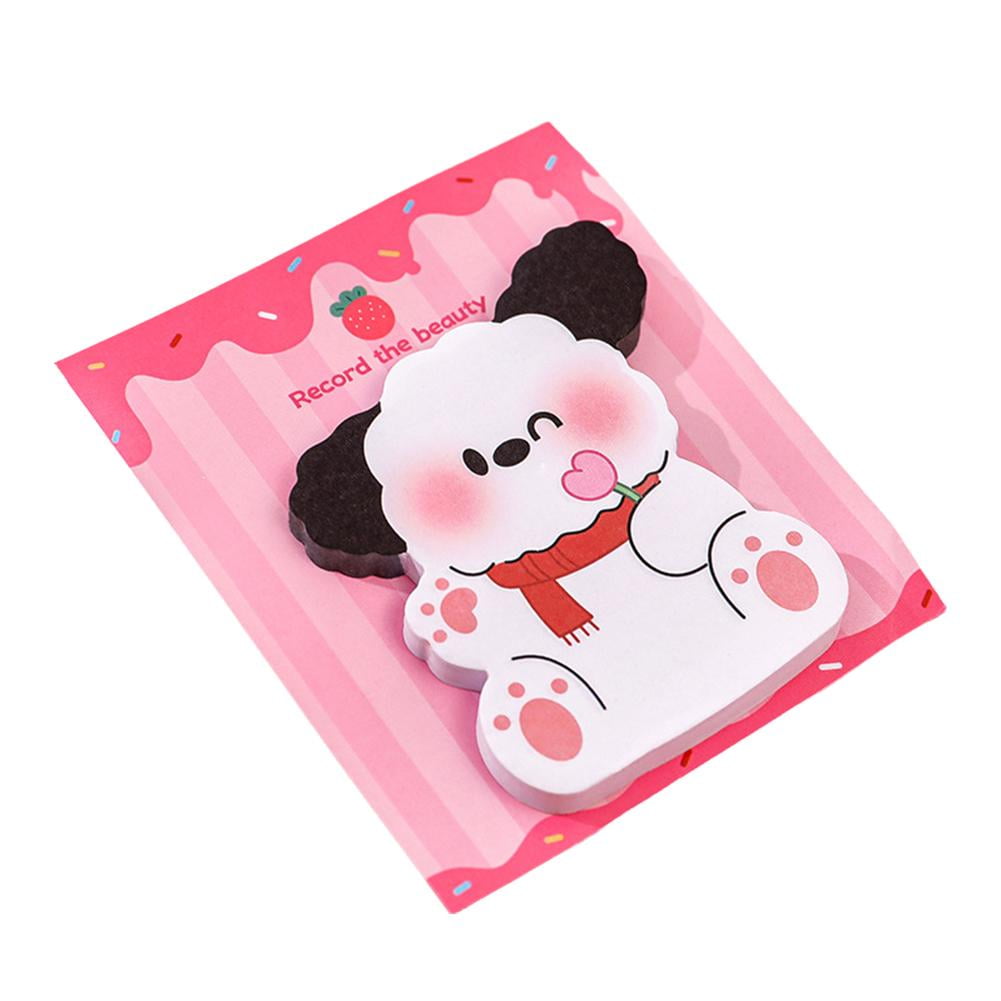 Adorable Puppy Dog Sticky Notes Pad Bookmarks Page Markers Office Memo ...