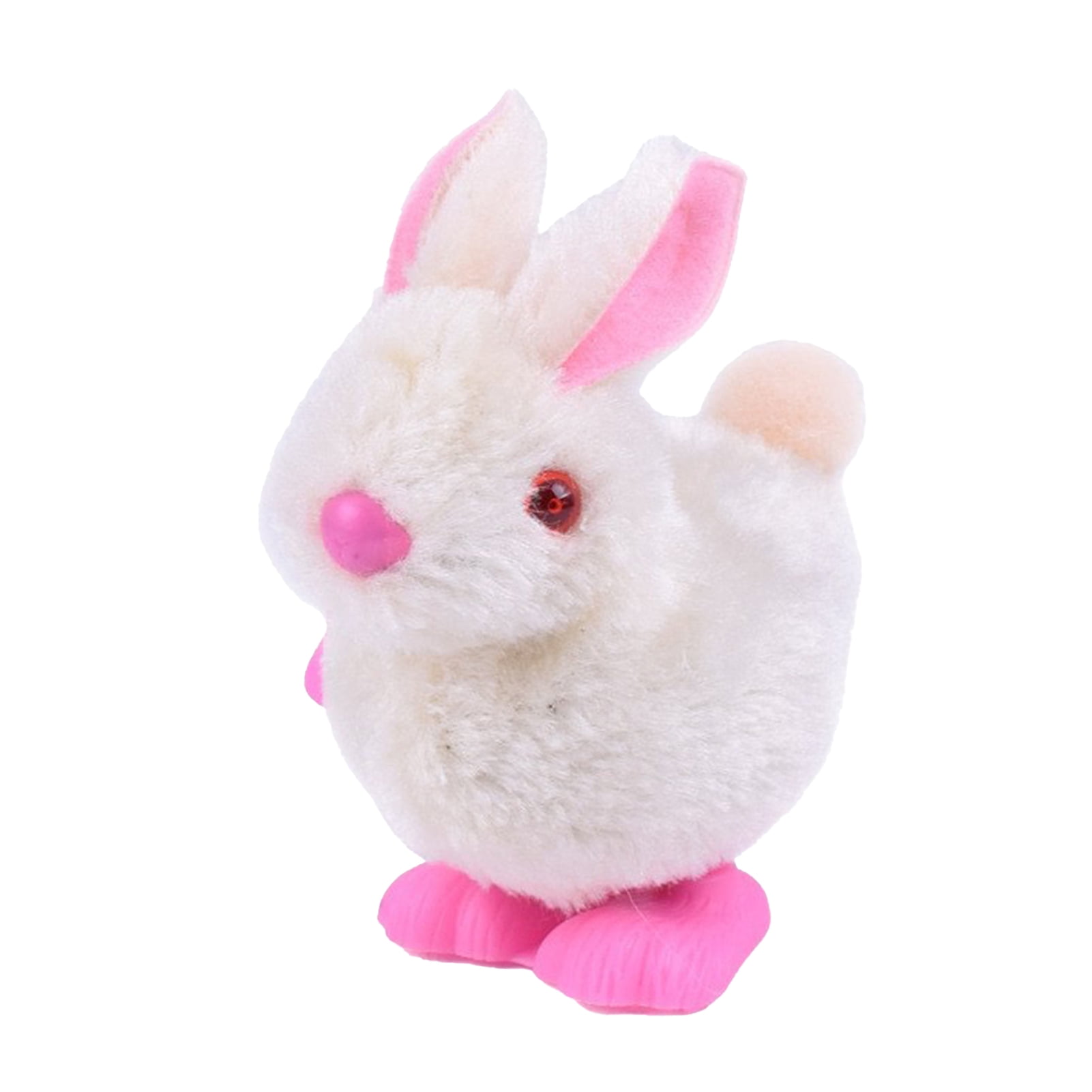 Adorable Rabbit Shape Clockwork Toy Decor Creative Cute Plastic Plush ...