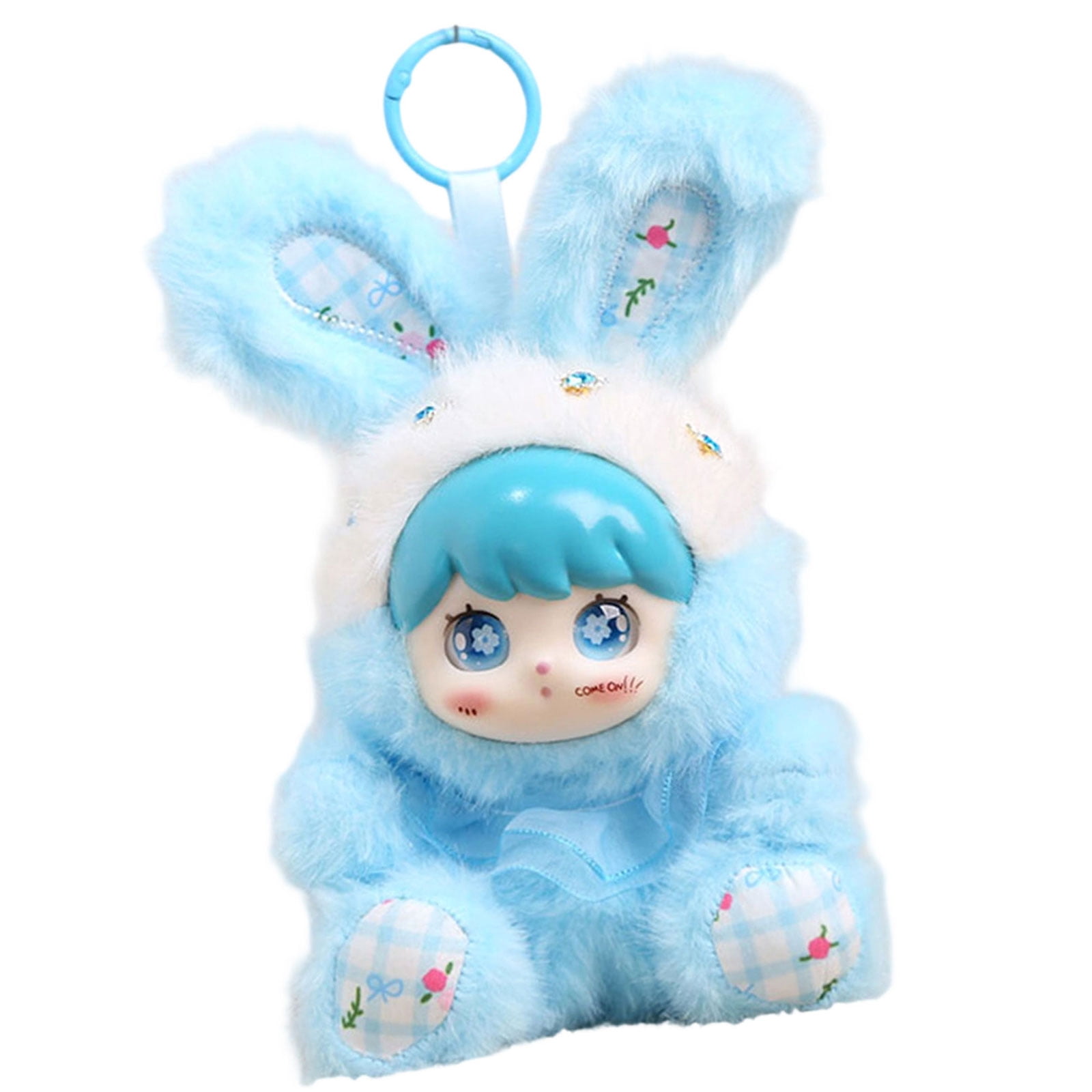 Adorable Rabbits Doll Keychain Lightweight Sturdy Plastic Materials Bag ...