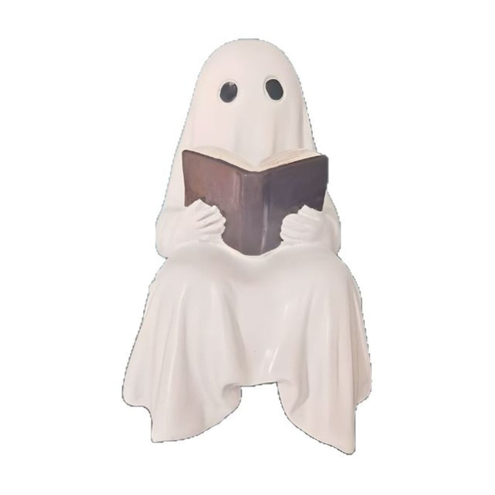 Adorable Reading Ghost Figurine – Cute Halloween Tabletop Decoration ...