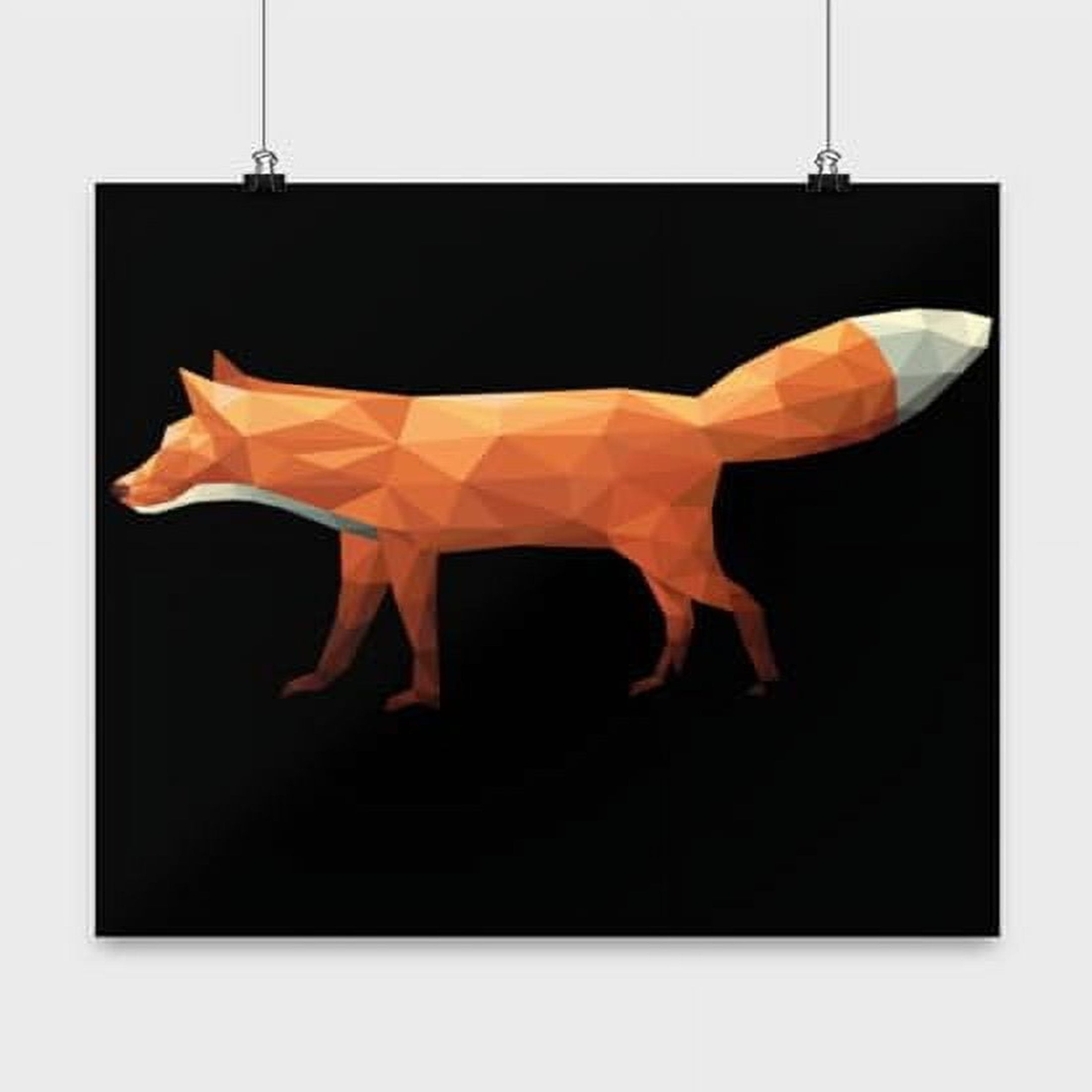Red Fox Wall Art - Animal Lover - 13x13 Poster Print - Home Decor ...