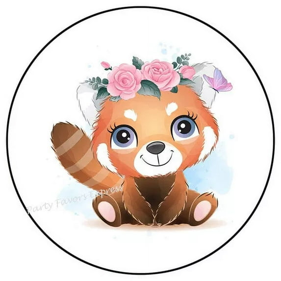 Adorable Red Panda Stickers Party Favors Phone Decal Water Bottle ...