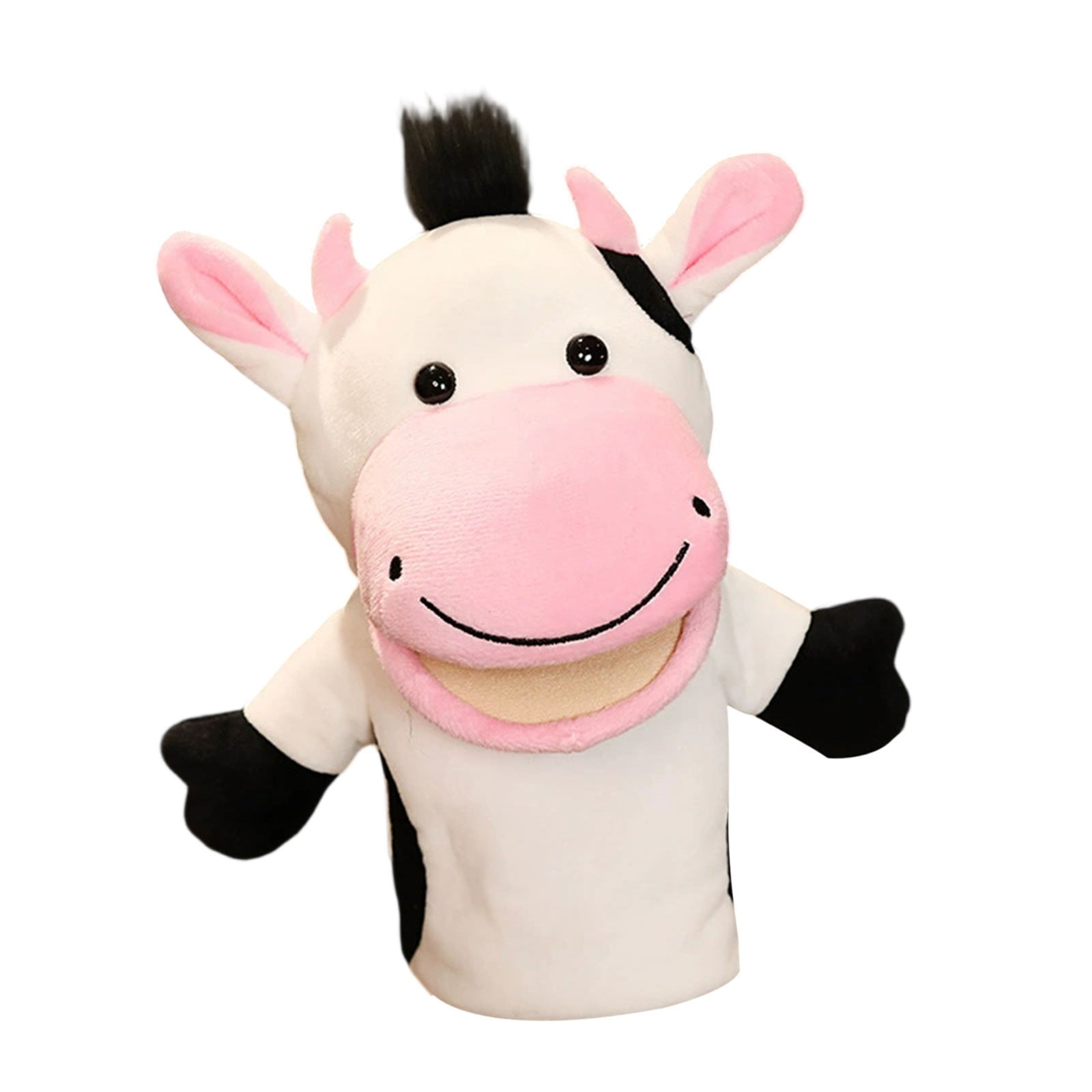 Adorable Red Rabbit Hand Puppet Soft Plush Toy for Kids, Interactive ...