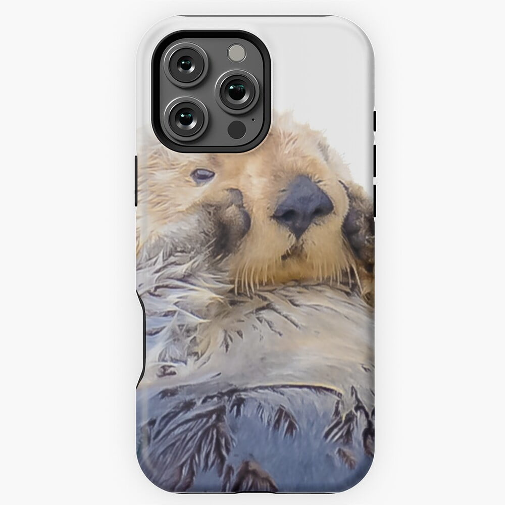 Adorable Sea Otter Cute Marine Animal iPhone Case 11 12 13 14 15 16 17 ...