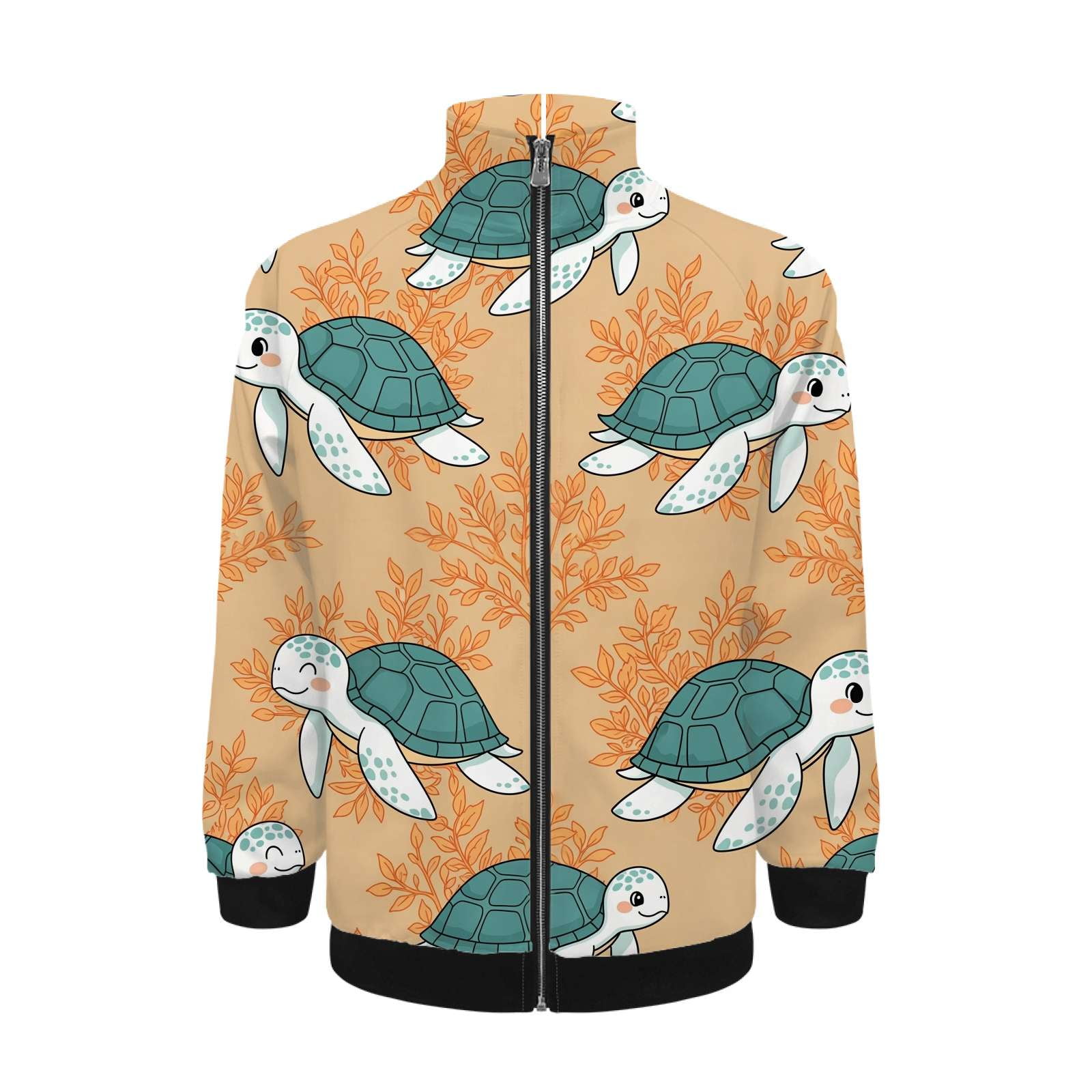 Adorable Sea Turtles Coral Reef Pattern Jacket Men's Street Cool Long ...