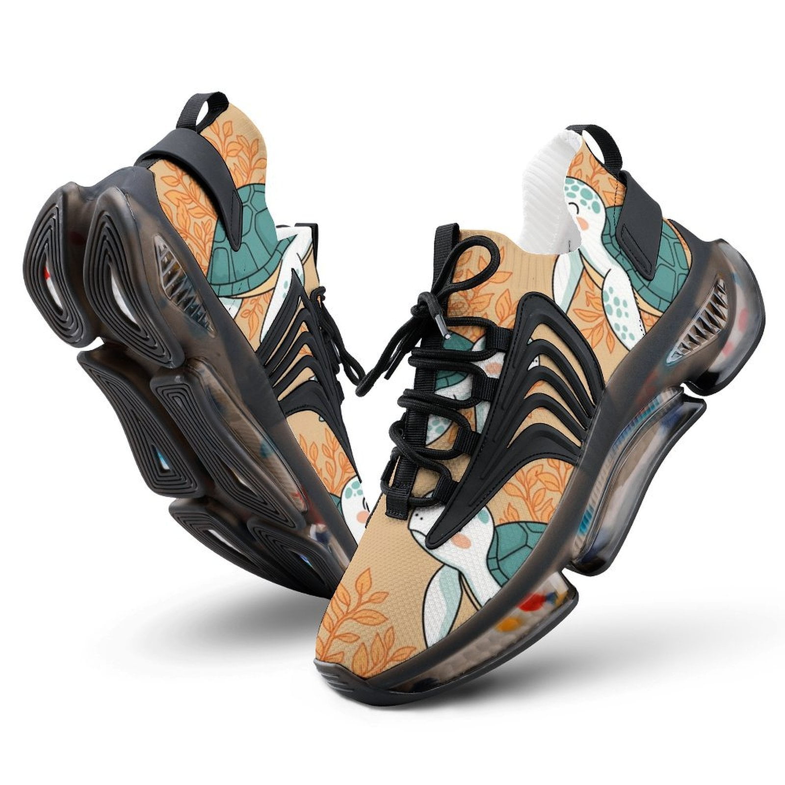 Adorable Sea Turtles Coral Reef Pattern Walking Shoes for Men Woman ...