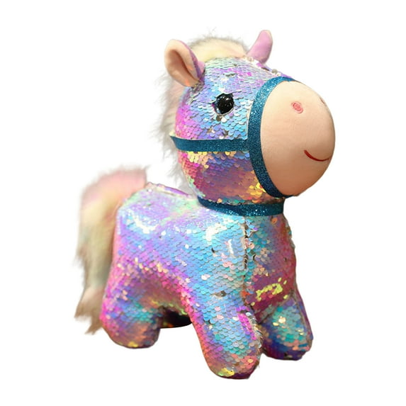 Adorable Sequined Study Friend Desk Companion Colorful Stuffed Toy For ...