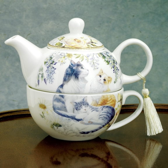 Disney Beauty and the Beast Mrs. Potts Teapot Set With 2 Chip Cups and ...