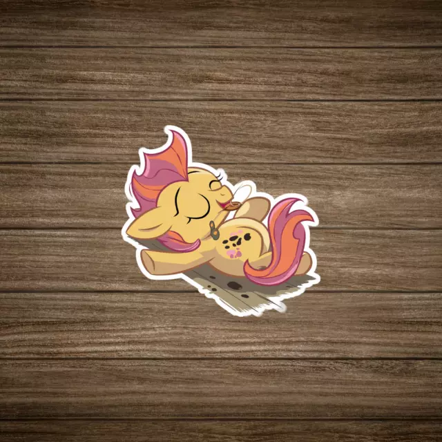 Adorable Sleeping Applejack My Little Pony Sticker Decalphone Decal ...