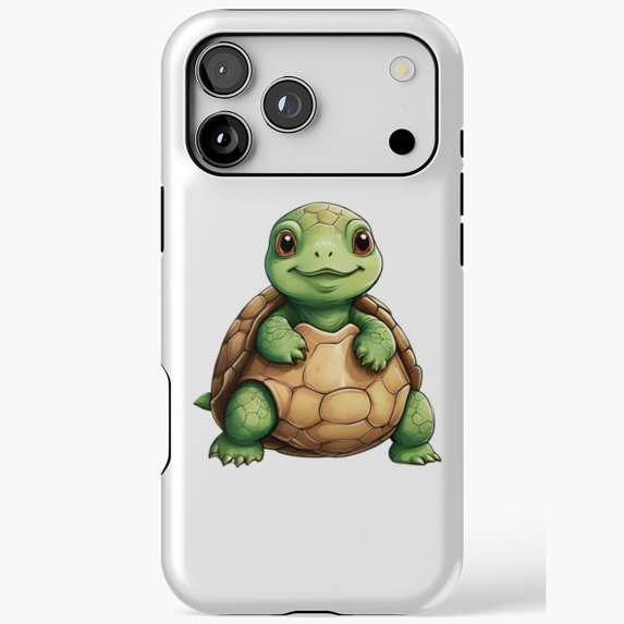 Adorable Smiling Turtle Cute Cartoon Art Phone Case for iPhone 11 ...