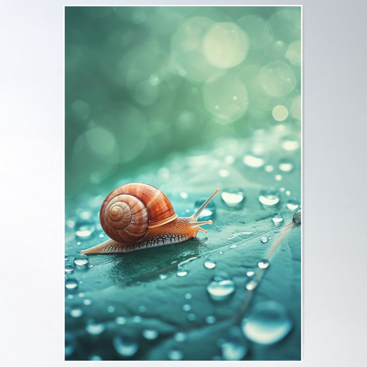 Adorable Snail Safari Poster Wall Art, Modern Wall Decor For Living ...