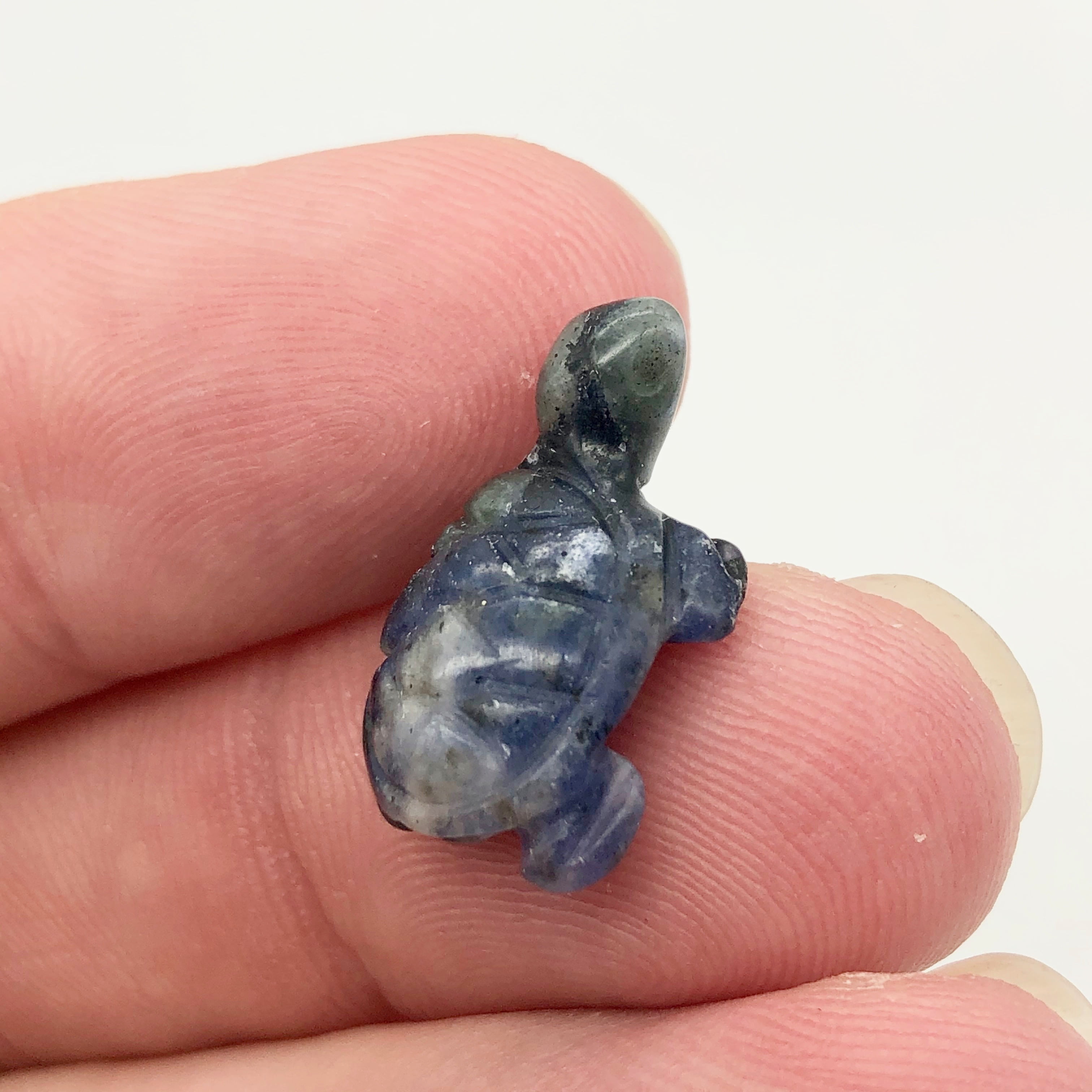 Adorable Sodalite Turtle Animal Figurine/Worry Stone | 20x12.5x8mm ...