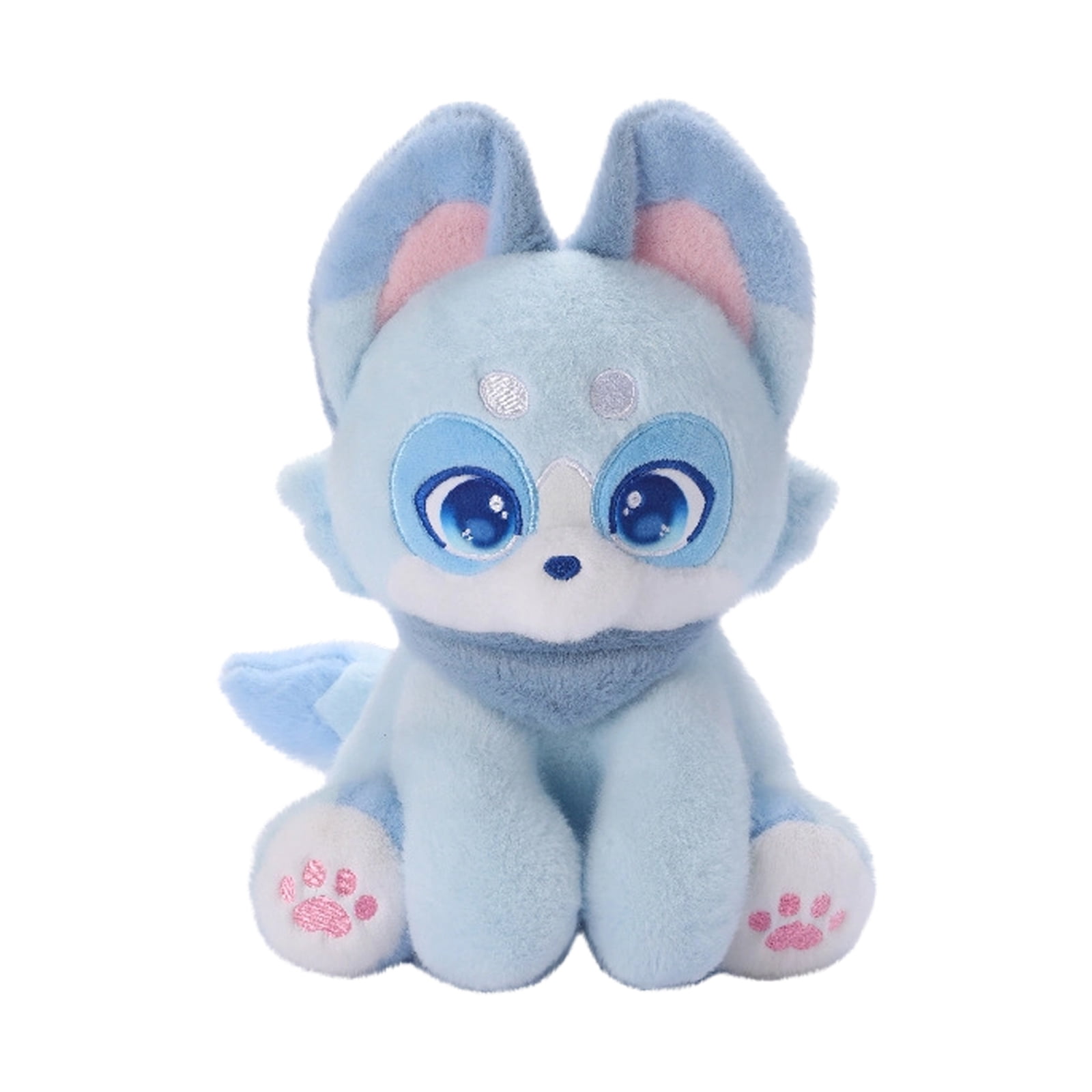 Adorable Soft Plush Fox Toy Stuffed Animal with Big Eyes and Scarf for ...