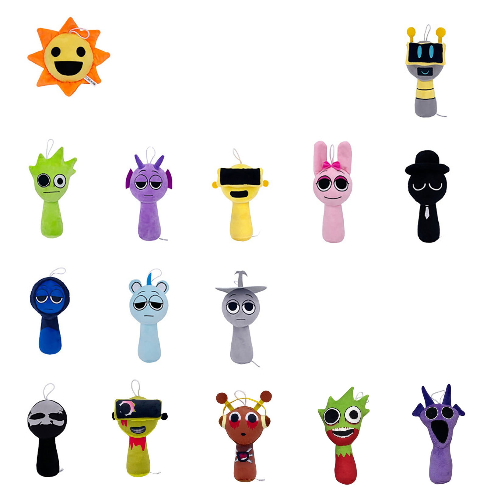 Adorable Sprunki Plush 10" Dolls: Game-Inspired Stuffed Toys, Ideal for ...