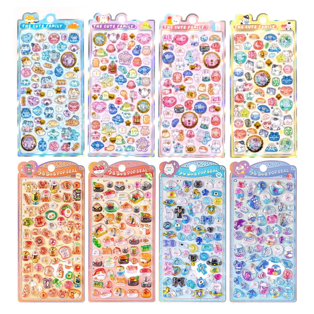 Adorable Sticker Pack Cartoon Stickers for Water Bottles, Journals ...
