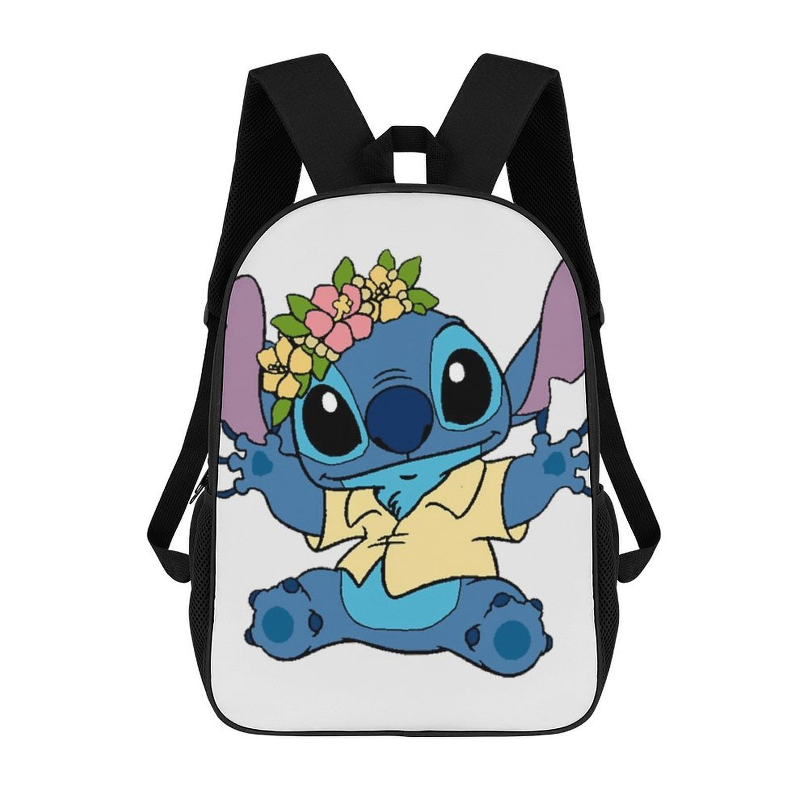 Adorable Stitch Floral Crown Backpacks for Backpack for Bookbag ...
