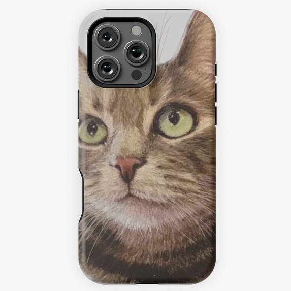 Adorable Striped Tabby Cat for Cat Lovers Phone Case Compatible iPhone ...