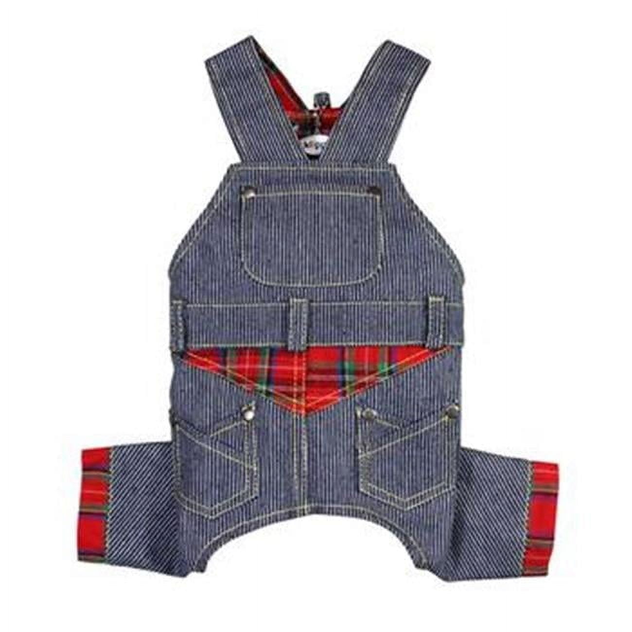 Adorable Stripy Denim Dog Overalls - Small - Walmart.com