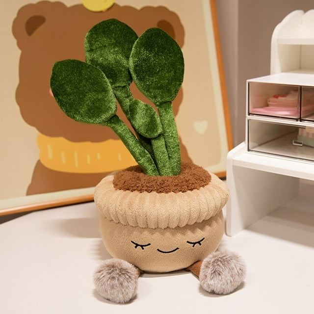 Adorable Succulent Plush Toy Potted Plants, Soft and Huggable Stuffed ...
