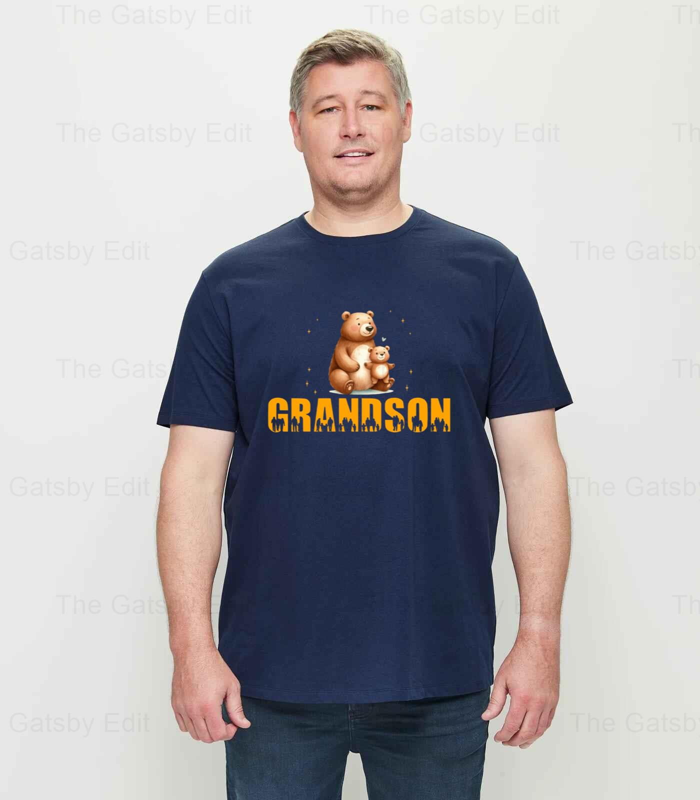 Adorable Teddy Bear Graphic Grandson Family Love Gift T Shirt, unisex ...