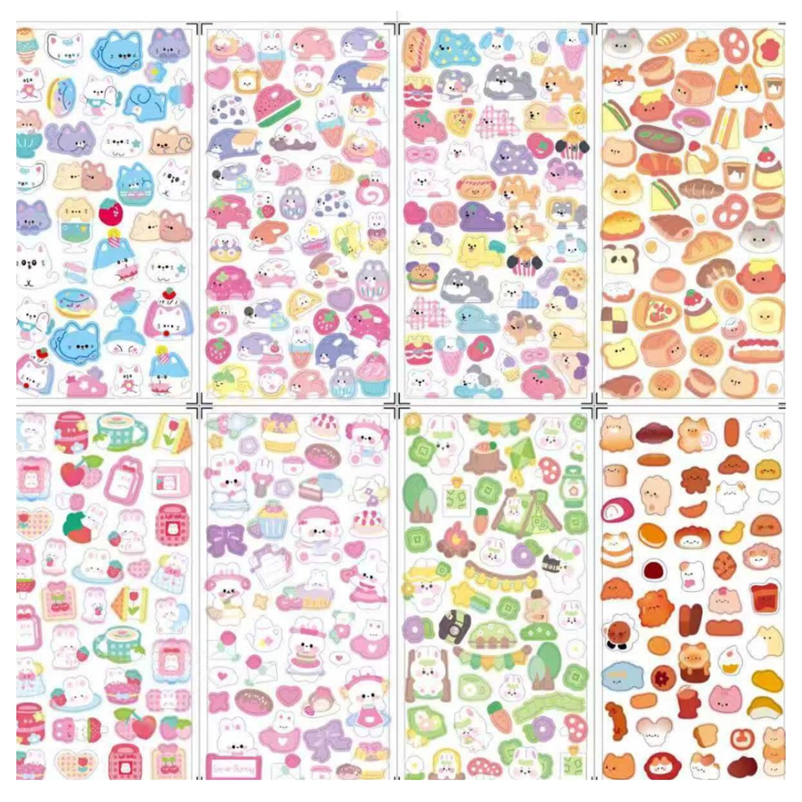 Adorable Tiny Sticker for Water Bottle, Notebook, Scrapbooking Puffier ...