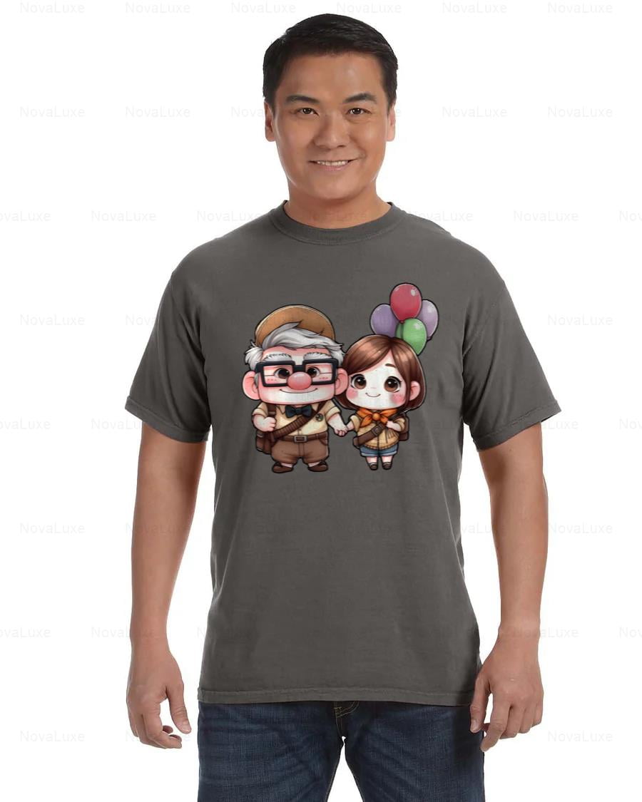 Adorable Up Movie Clipart Comfort Color T-Shirt Whimsical Animated ...