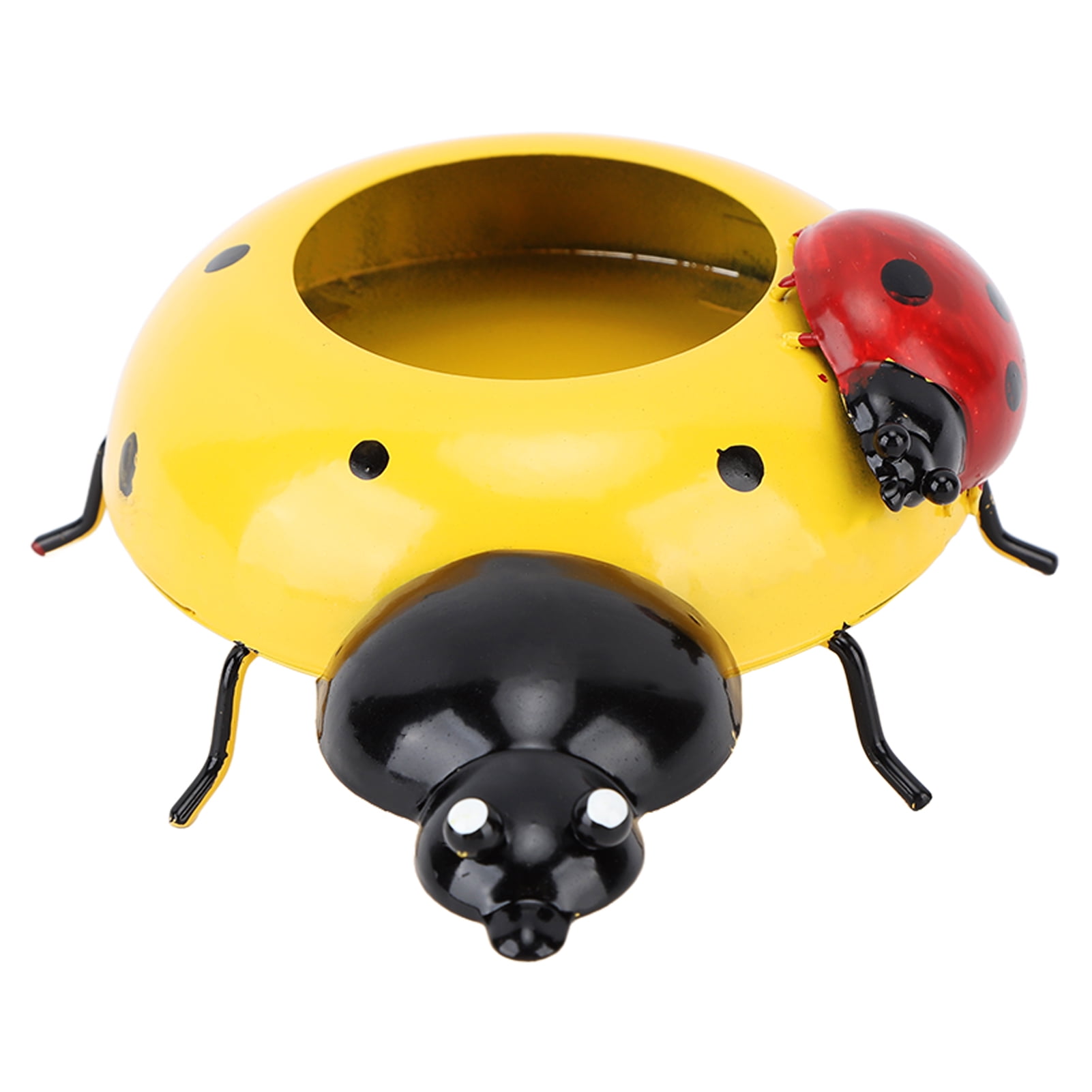 Adorable Yellow Ladybug Shaped Iron Flower Pot, 5.4cm Diameter ...