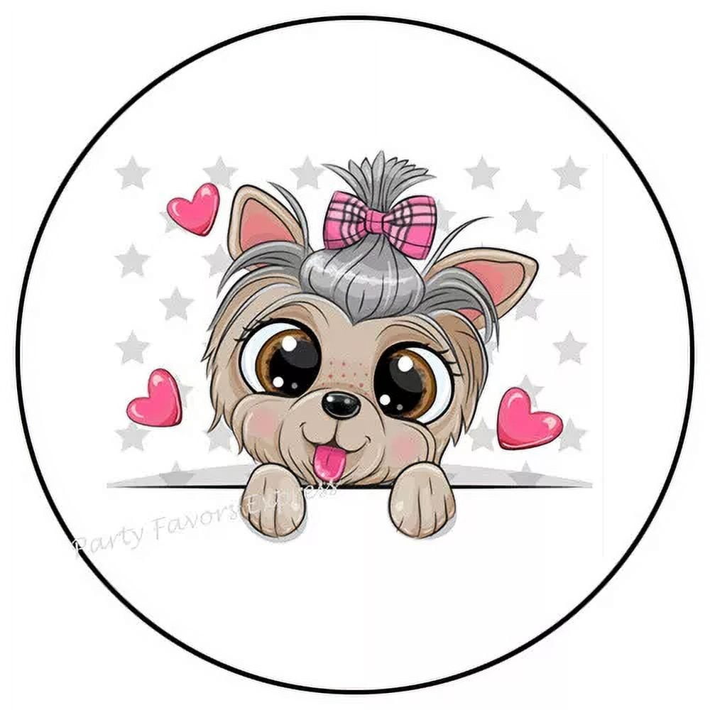 Adorable Yorkie Sticker Party Favors Sticker Envelope Seals Labels ...
