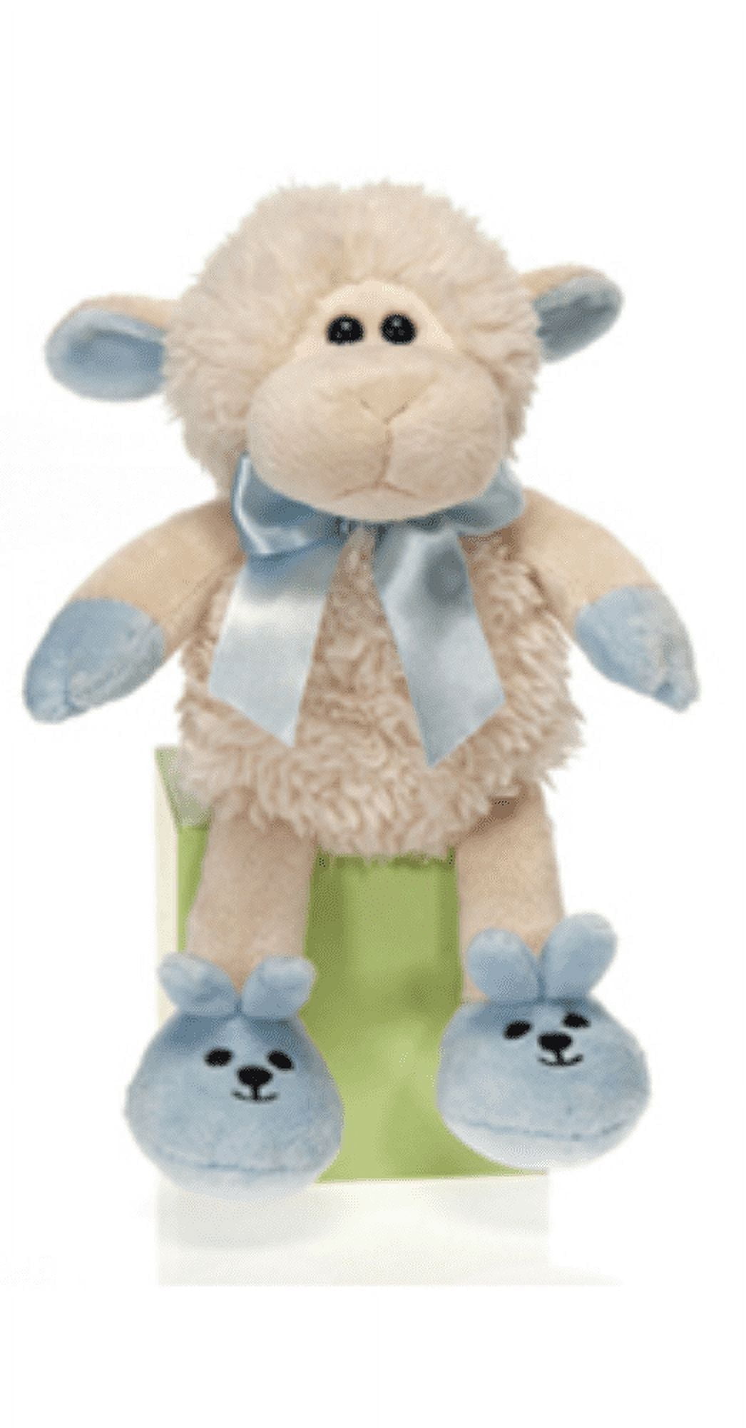 New 7-inch Baby Lamb Plush Toy in Soft Blue Fabric - Adorable Cuddly ...