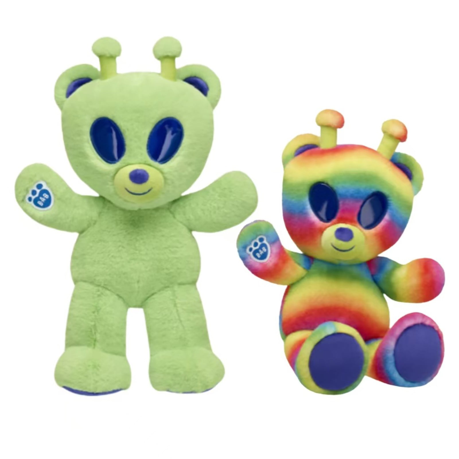 "Adorable and Plush Toys: A Pair Of Alien and Rainbow Themed Teddy ...