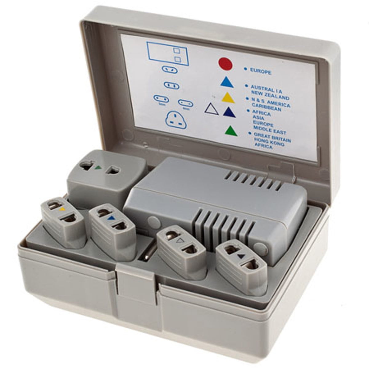 Adorama 1650W 220 to 110 Voltage Converter Plug Adapter Kit - Walmart.com